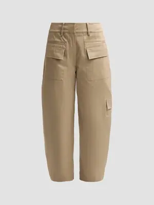 Proenza Schouler White Label Talla Cotton Twill Pants - Wood