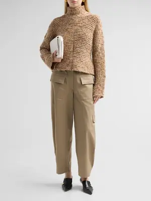 Proenza Schouler White Label Talla Cotton Twill Pants - Wood