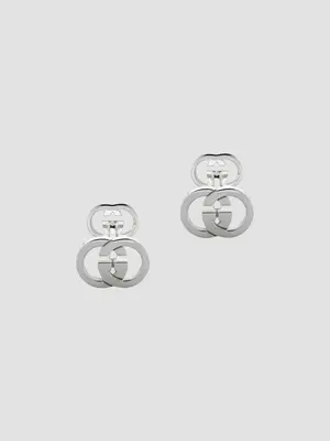 Gucci Interlocking G Sterling Cufflinks - Silver