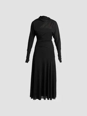 Proenza Schouler Golda Draped Jersey Midi Dress