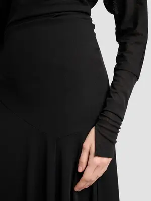 Proenza Schouler Golda Draped Jersey Midi Dress