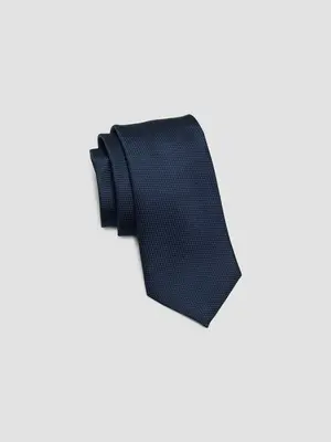 Charvet Textured Silk Tie - Navy