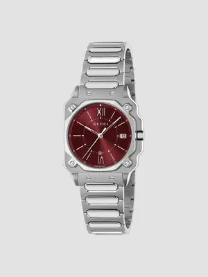 Gucci G-flat 30mm Roman Numeral Bracelet Watch