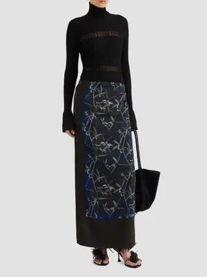 Proenza Schouler Anais Printed Maxi Skirt