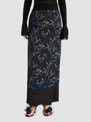 Proenza Schouler Anais Printed Maxi Skirt