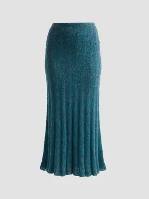 Proenza Schouler Joelle Looped Mohair-blend Midi Skirt