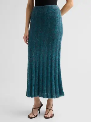 Proenza Schouler Joelle Looped Mohair-blend Midi Skirt