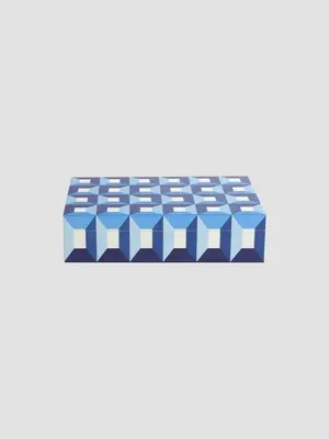 Jonathan Adler Large Sorrento Box - Blue