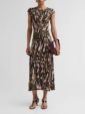 Proenza Schouler White Label Miranda Printed Jersey Midi Dress