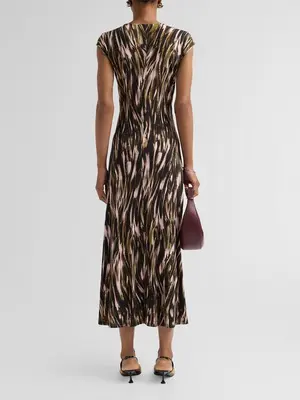 Proenza Schouler White Label Miranda Printed Jersey Midi Dress