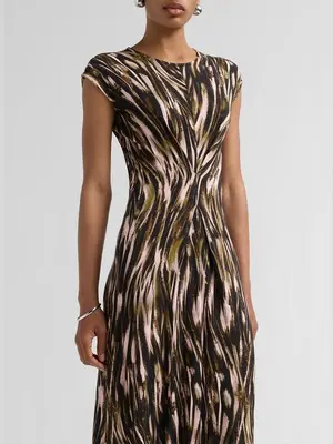 Proenza Schouler White Label Miranda Printed Jersey Midi Dress