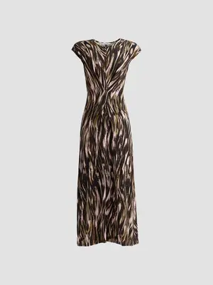 Proenza Schouler White Label Miranda Printed Jersey Midi Dress - Willow Multi