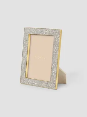 Aerin Classic Shagreen Frame - Grey