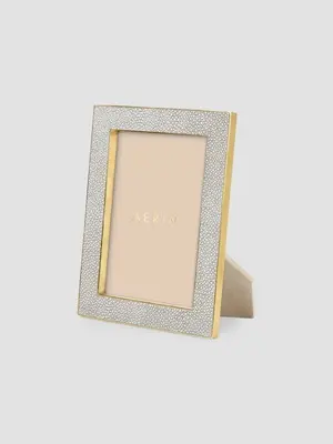 Aerin Classic Shagreen Frame - Grey