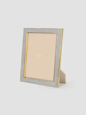 Aerin Classic Shagreen Photo Frame - Grey
