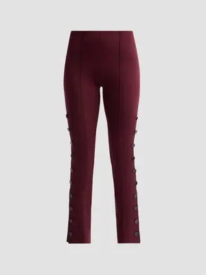 Proenza Schouler Martina Button Pants - Amarone