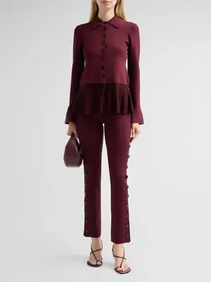 Proenza Schouler Martina Button Pants
