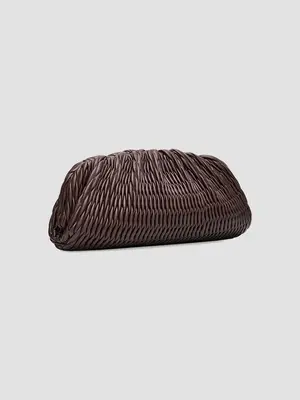 A.L.C. Faye Faux-leather Clutch - Ganache
