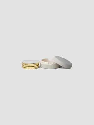 Aerin Shagreen Wine Coaster - Grey