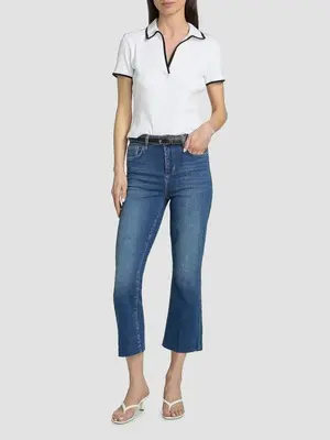 L'Agence Kendra Crop Flare Jeans