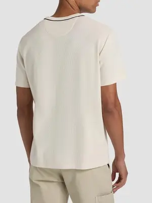 Vince Tipped Crewneck Pima Cotton T-shirt