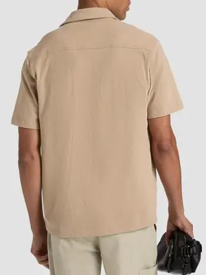 Vince Cotton Button-front Shirt - Pecan