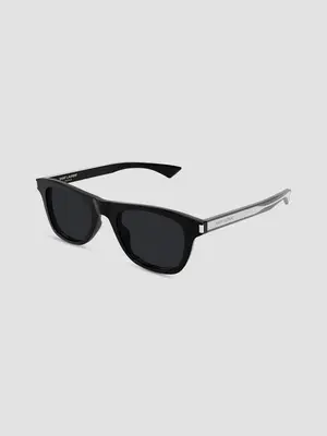 Saint Laurent Wirecore 51mm Rectangle Sunglasses - Black