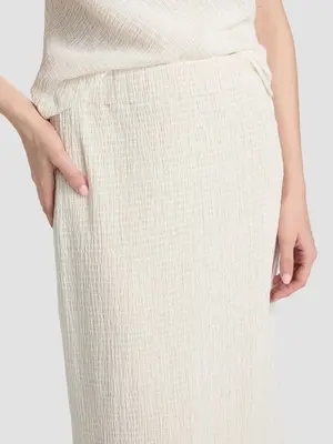 Vince Shadow Grid Knit Midi-skirt