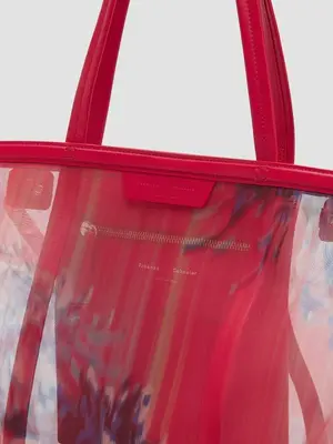 Proenza Schouler Days Mesh Carryall Tote Bag - Flame Multi