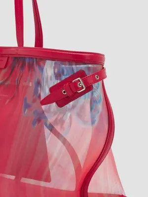 Proenza Schouler Days Mesh Carryall Tote Bag - Flame Multi