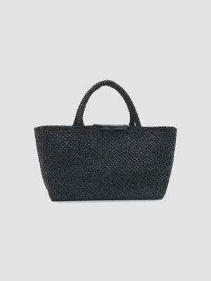Proenza Schouler East West Chelsea Raffia Tote Bag - Black