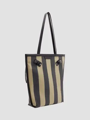 Proenza Schouler North South Days Striped Canvas Tote Bag
