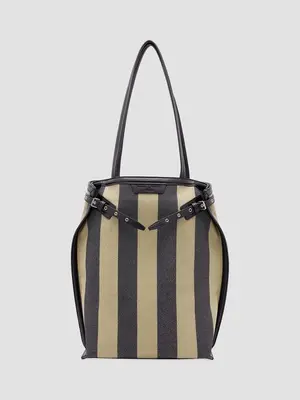 Proenza Schouler North South Days Striped Canvas Tote Bag
