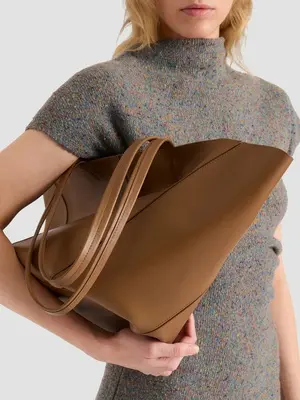 Proenza Schouler Hex Leather Tote Bag - Walnut