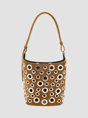 Proenza Schouler Mini Grommet Suede Bucket Bag
