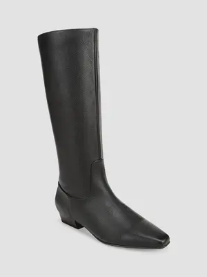 FAVORITE DAUGHTER Addison Leather Western Boots - Black