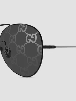 Gucci Gg Pilot Sunglasses - Black