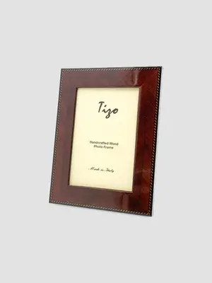 TIZO Inlaid Wood Braid Border Frame