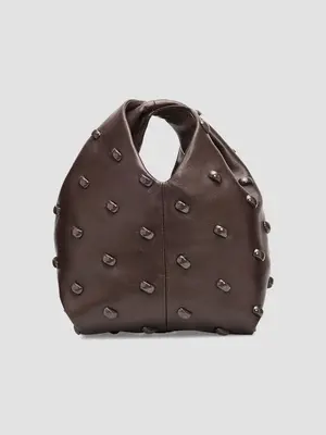 A.L.C. Simone Leather Top Handle Bag - Ganache