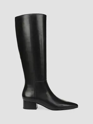 Vince Adan 40mm Leather Knee-high Boots - Black