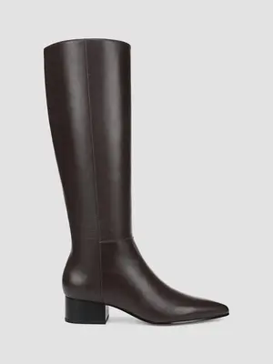 Vince Adan 40mm Leather Knee-high Boots - Ganache