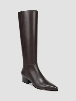 Vince Adan 40mm Leather Knee-high Boots - Ganache