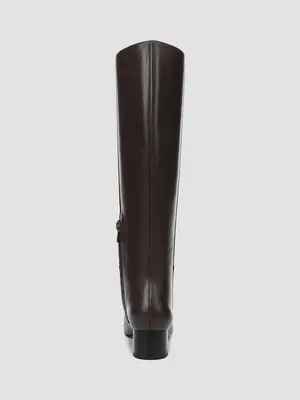 Vince Adan 40mm Leather Knee-high Boots - Ganache
