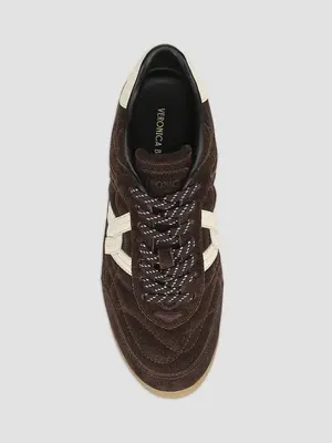 Veronica Beard Natalia Suede Low-top Sneakers - Espresso