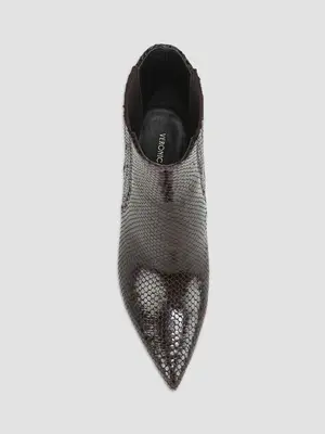 Veronica Beard Lisa 70mm Snake-embossed Leather Ankle Boots