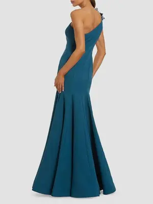 Mac Duggal One-shoulder Mermaid Gown