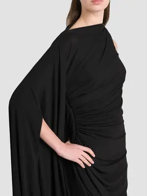 Bottega Veneta One-shoulder Draped Midi-dress