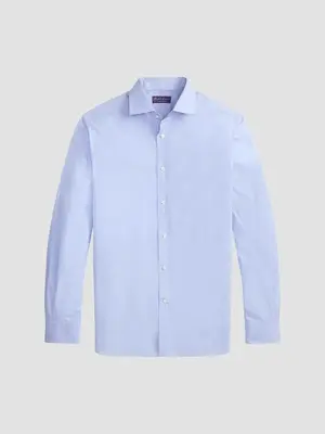 Ralph Lauren Purple Label End-on-end Cotton Shirt - Medium Blue