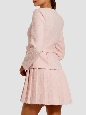 Mac Duggal Ieena Bouclé Tailored Minidress