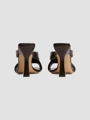 Bottega Veneta 90mm Interwoven Leather Mules